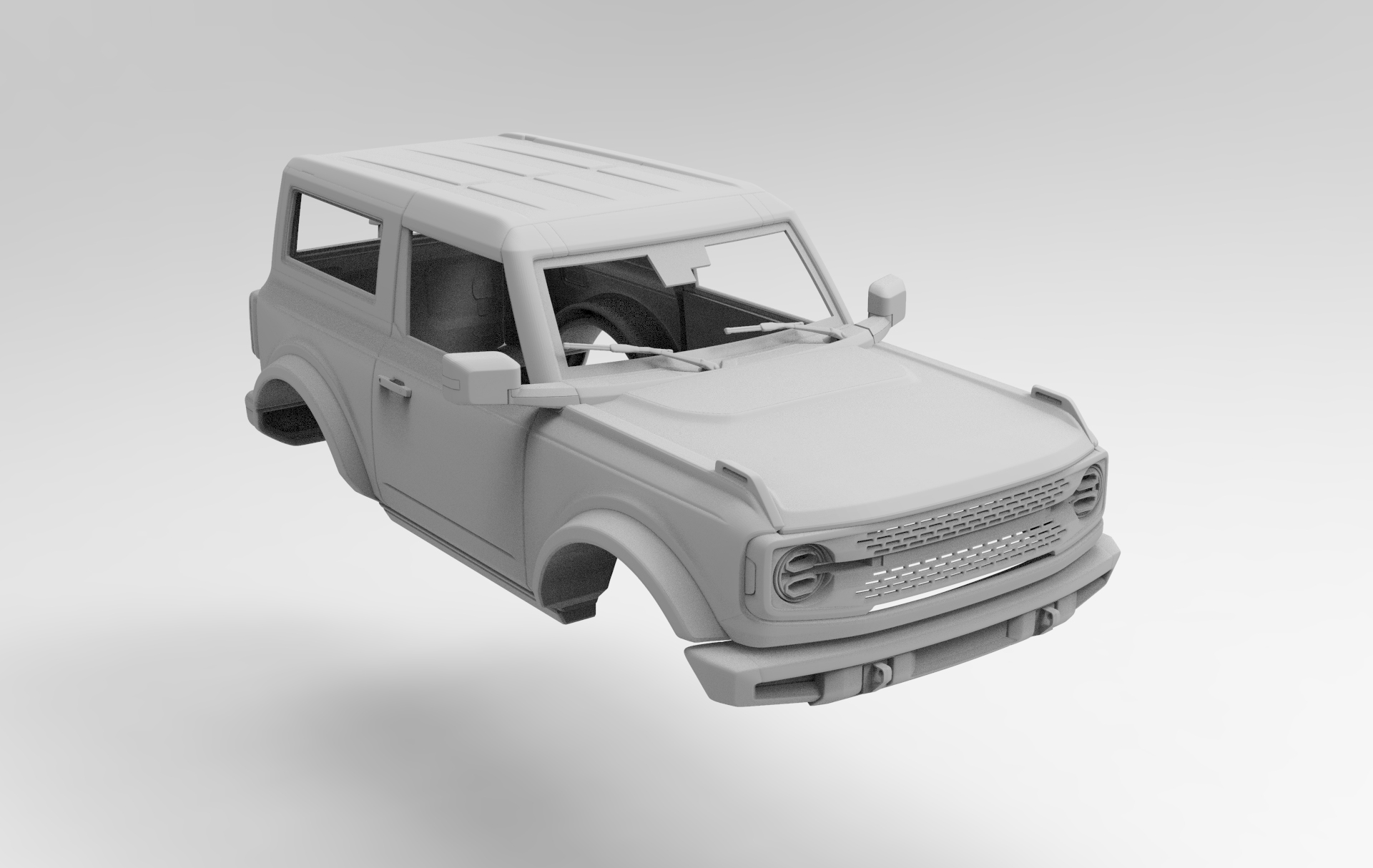 🚗 RC car body Ford Bronco 2021 for 324mm wheelbase TRX4・ STL File for ...