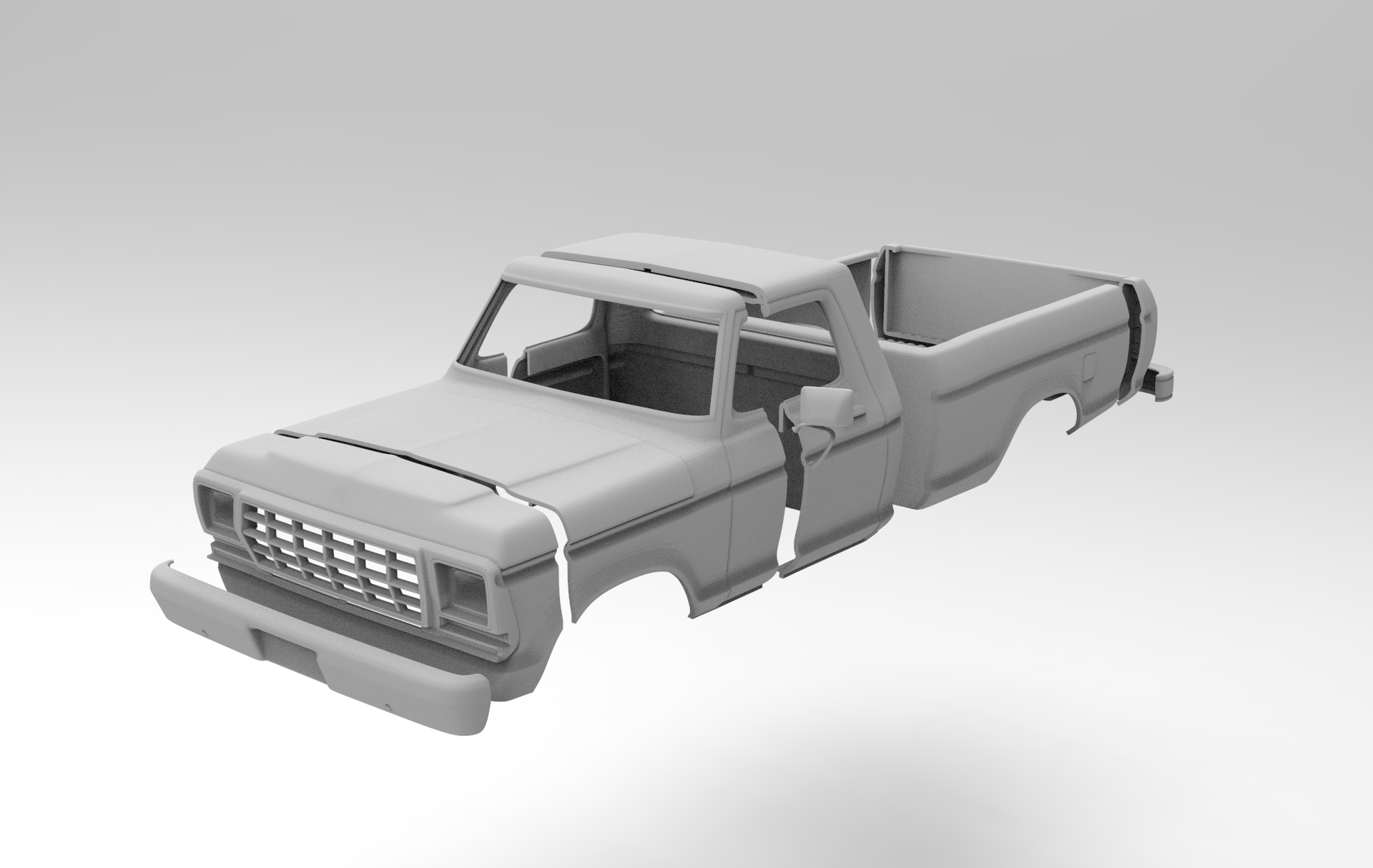 🚙 Ford F100 Regular cab STL files 313 mm・ STL File for ・Cults