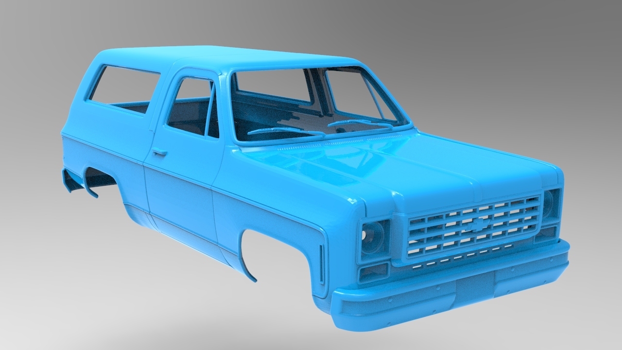 🚙 RC body Chevrolet Blazer K5 313mm wheelbase Axial, RC4WD・ STL File ...