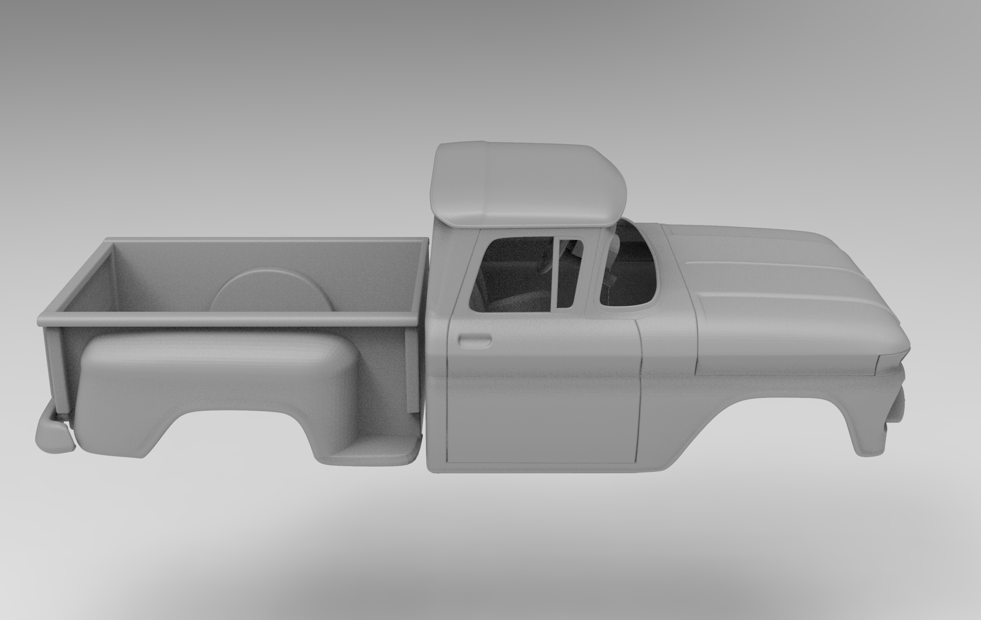 🚙 Chevrolet C10 STL model 313 mm wheelbase・ STL File for ・Cults