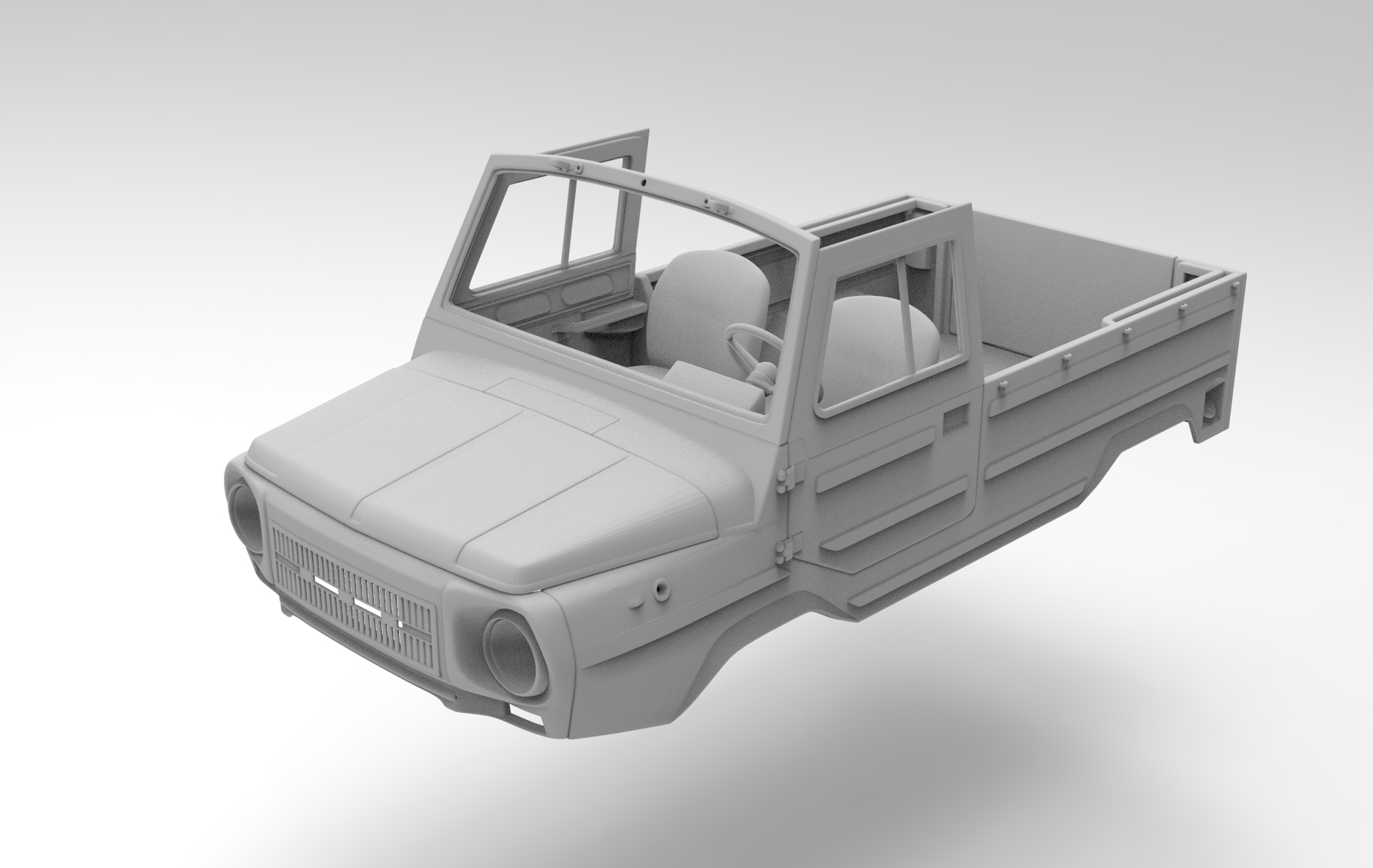 🚗 RC car body LUAZ ЛуАЗ 275mm wheelbase RC4WD STL model・ STL File for ...