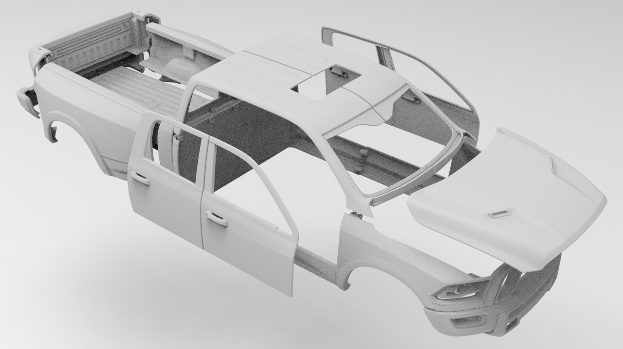 🐏 Dodge RAM 3500 STL Files RC Car Axial・ STL File for ・Cults