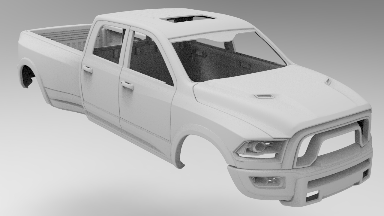 🐏 Dodge RAM 3500 STL Files RC Car Axial・ STL File for ・Cults