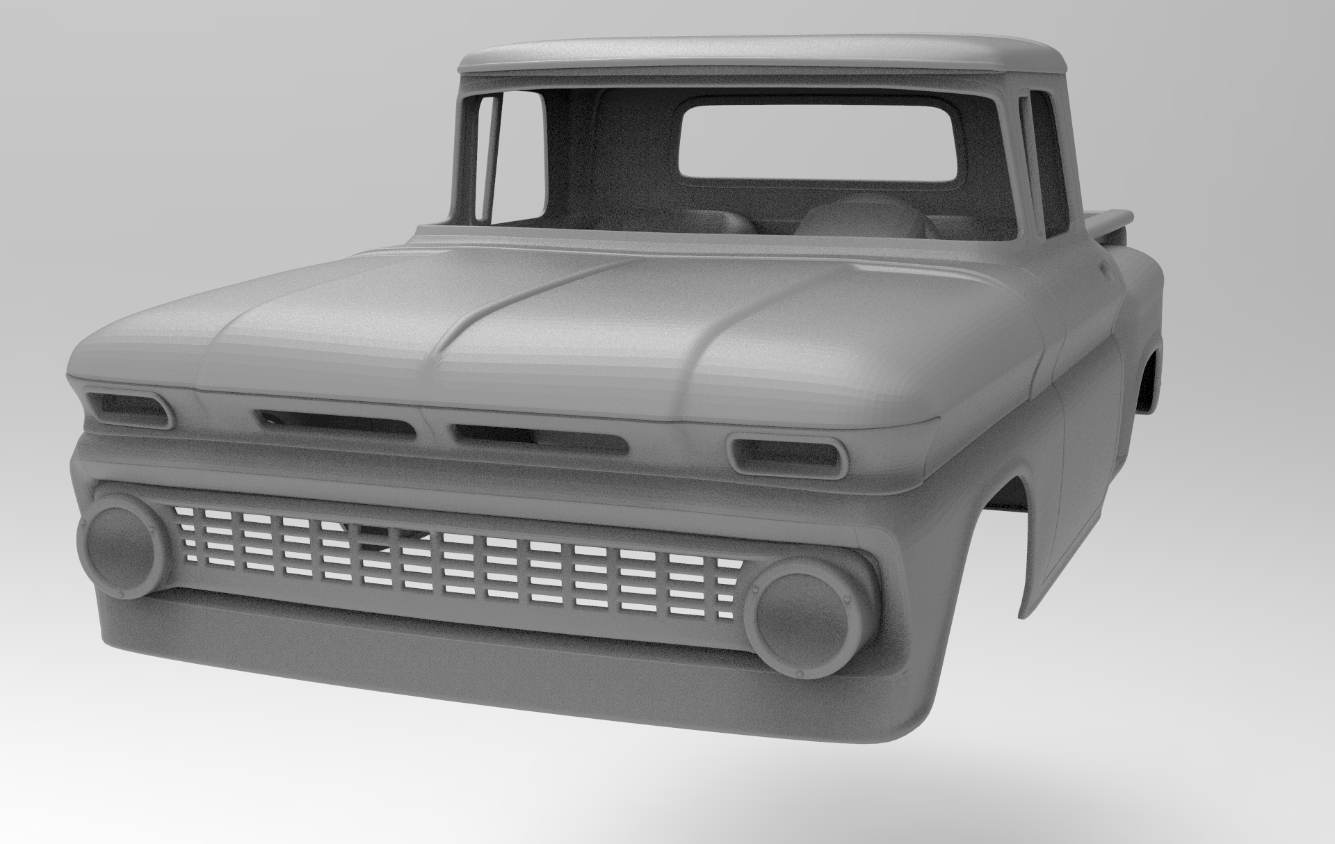 🚙 Chevrolet C10 STL model 313 mm wheelbase・ STL File for ・Cults