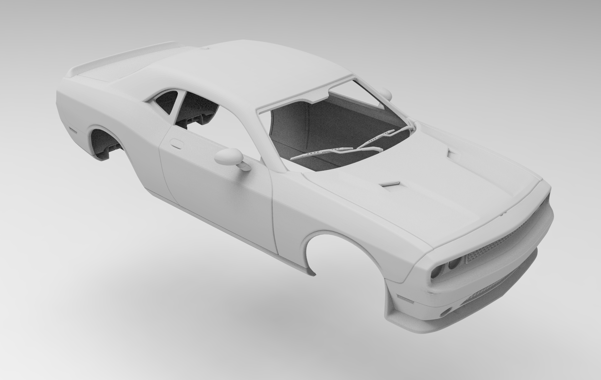 👽 STL model Dodge Challenger SRT8 324mm wheelbase・ STL File for ・Cults