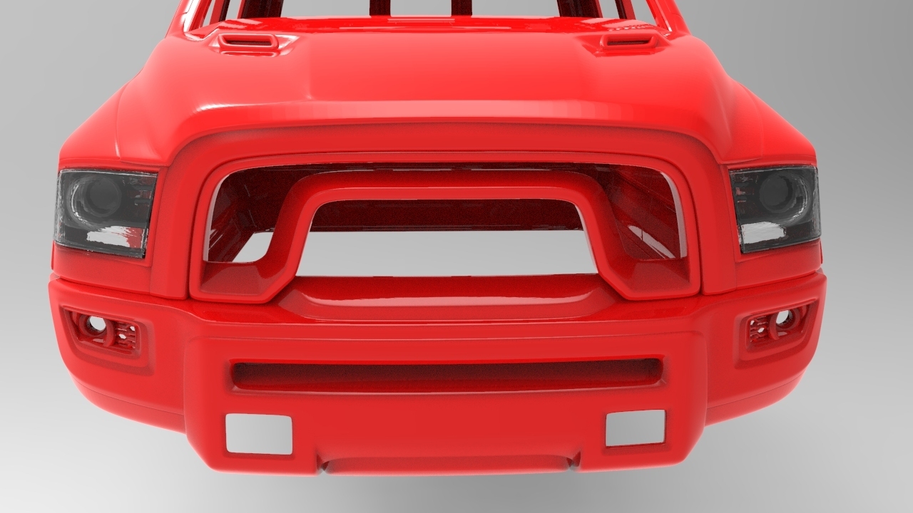 🚗 RC car body Dodge RAM Axial, RC4WD・ STL File for ・Cults