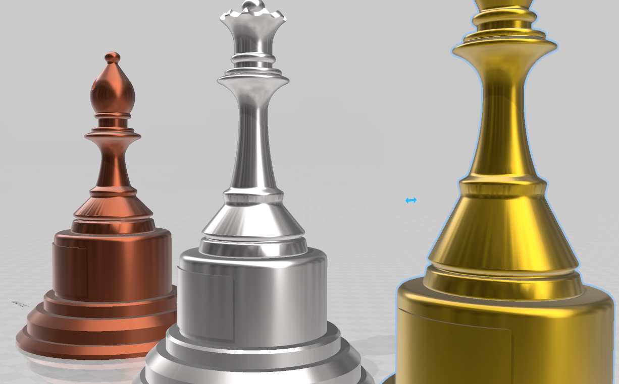 STL file Chess trophies 3D print model ♟️ (OBJ and 3MF)・3D printing model to download・Cults