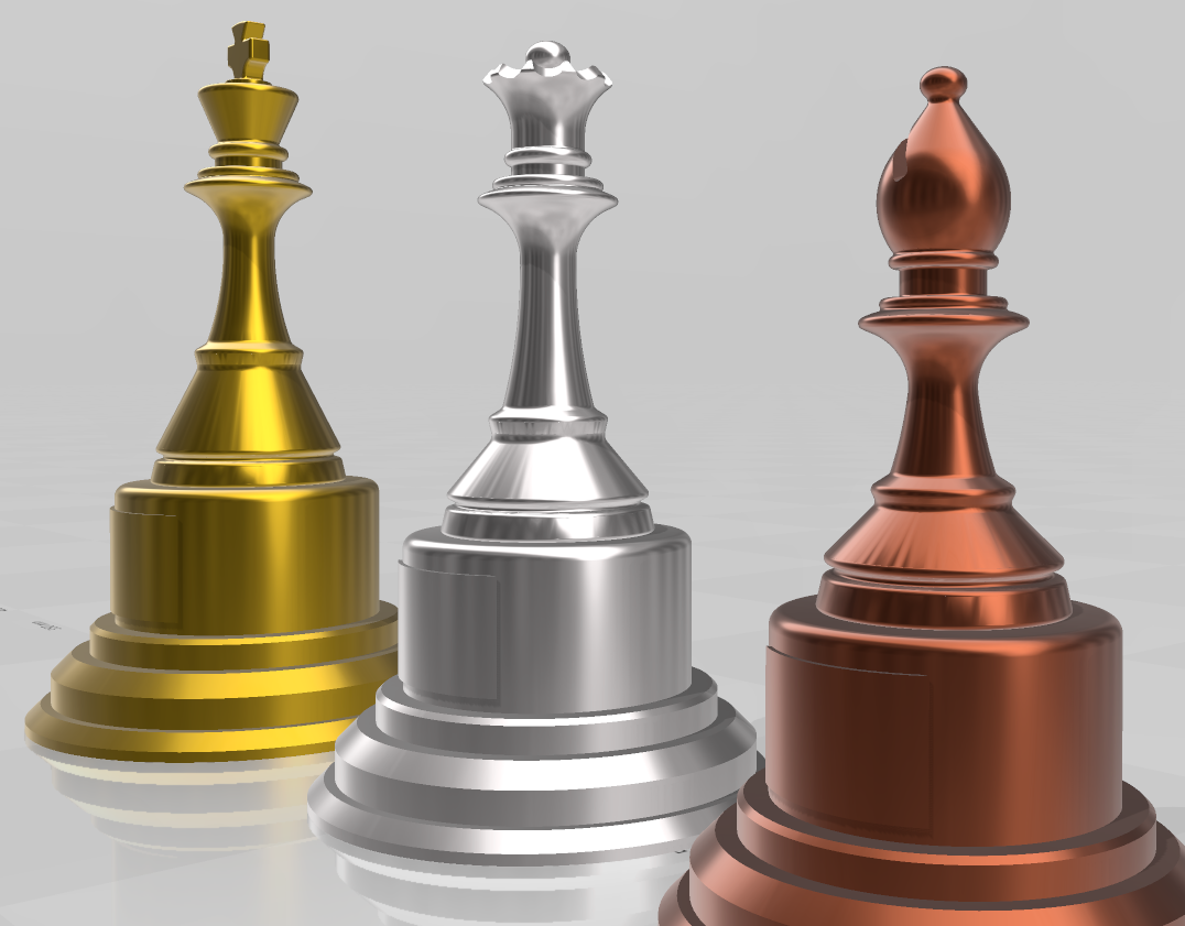 STL file Chess trophies 3D print model ♟️ (OBJ and 3MF)・3D printing model to download・Cults