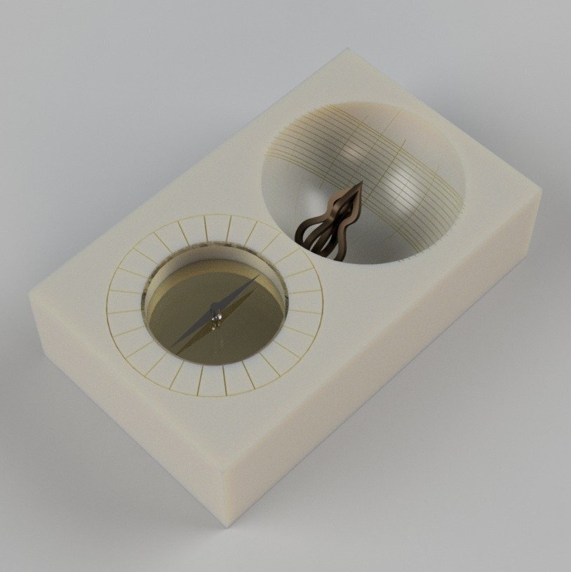 Free STL file Korean traditional portable sundial 🕰️ ・Object to ...