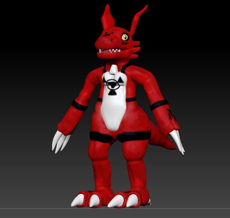 Free 3D file Guilmon Action Figure 🎲 ・3D printer model to download・Cults