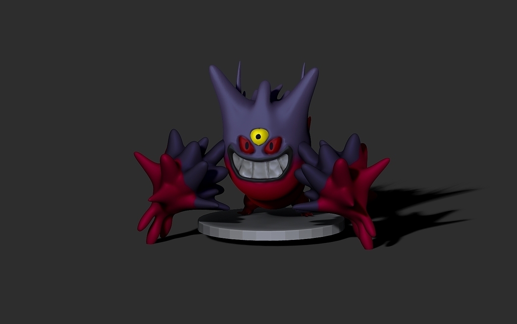 🎲 Mega Gengar・Free 3D File for ・Cults