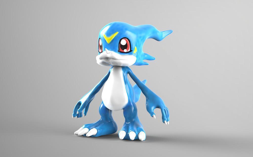 Free 3D file Veemon Digimon Anniversary 🐉 ・3D printer model to download ...