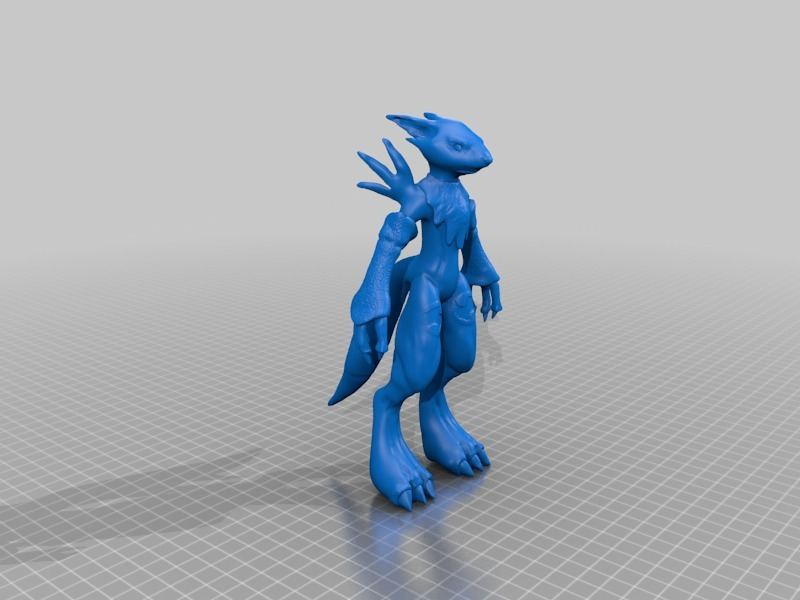 🐉 Renamon・Free 3D File for ・Cults