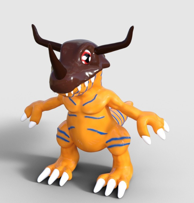 Free 3D file Greymon 🐉 ・3D printer design to download・Cults