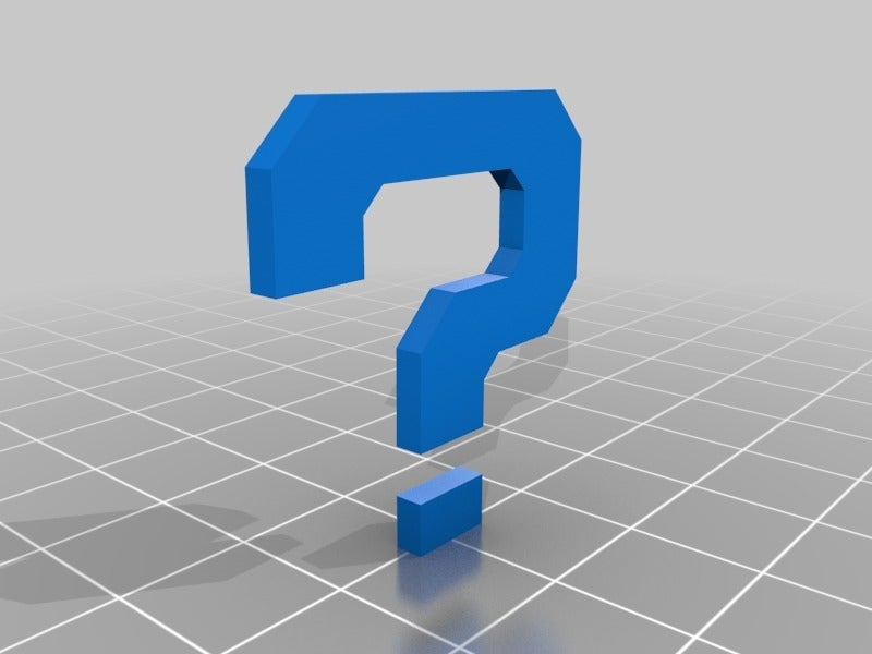 Free STL file Multi Material / Multi Color Question Block Nintendo ...