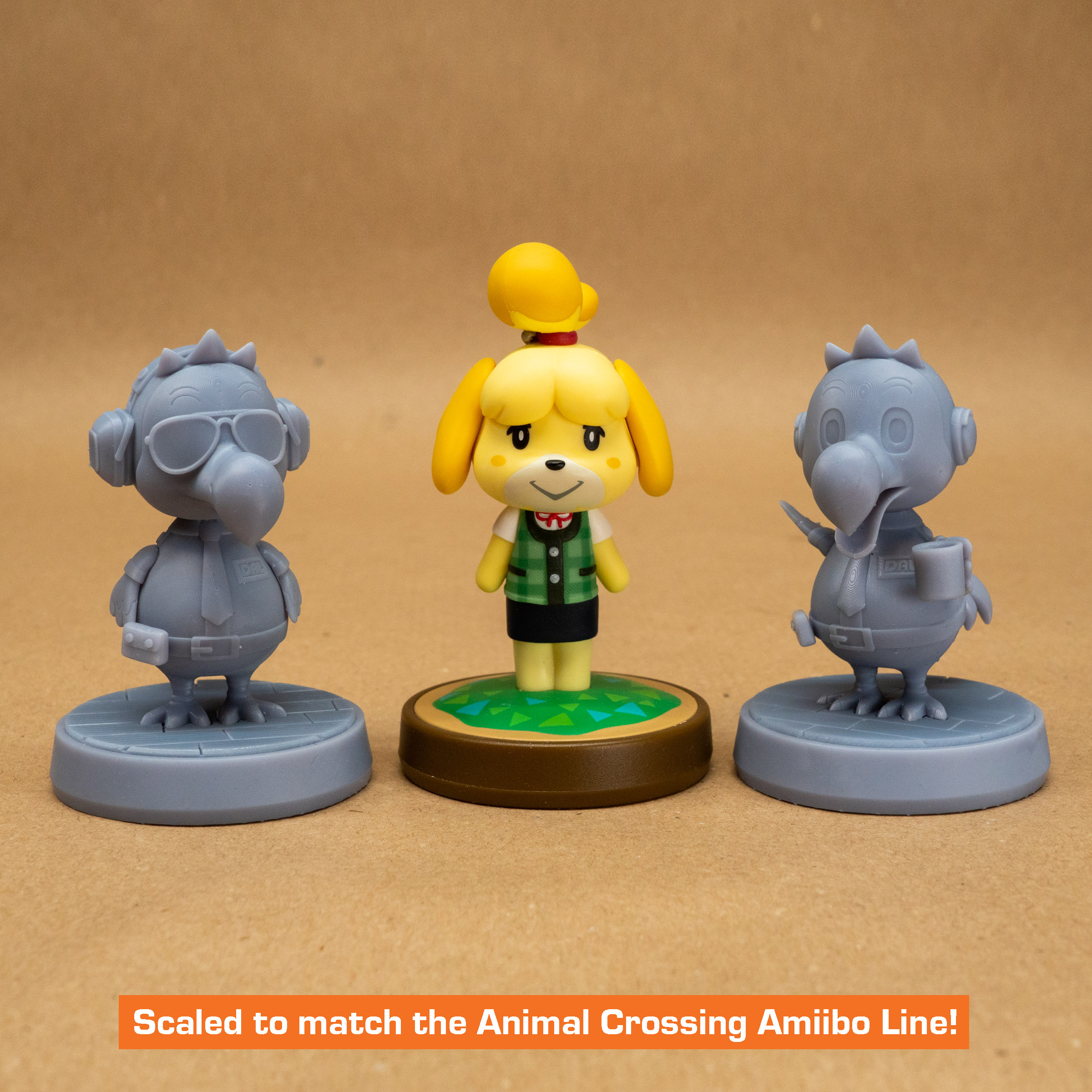 🦤 Animal Crossing Dodo 3D Models - Amiibo Scale - 3d Printable Animal ...