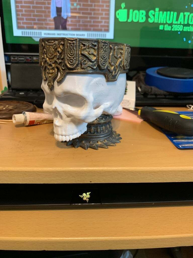 3D print Skull Candy Dish・Cults