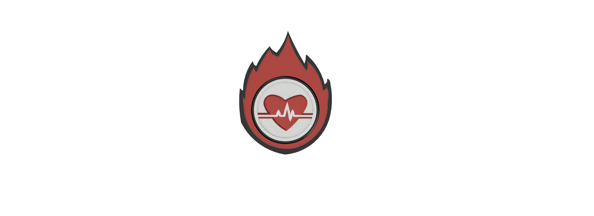 Файл STL Fallout 76 Fire Breathers pin/magnet 🔥 ・Модель для загрузки и ...