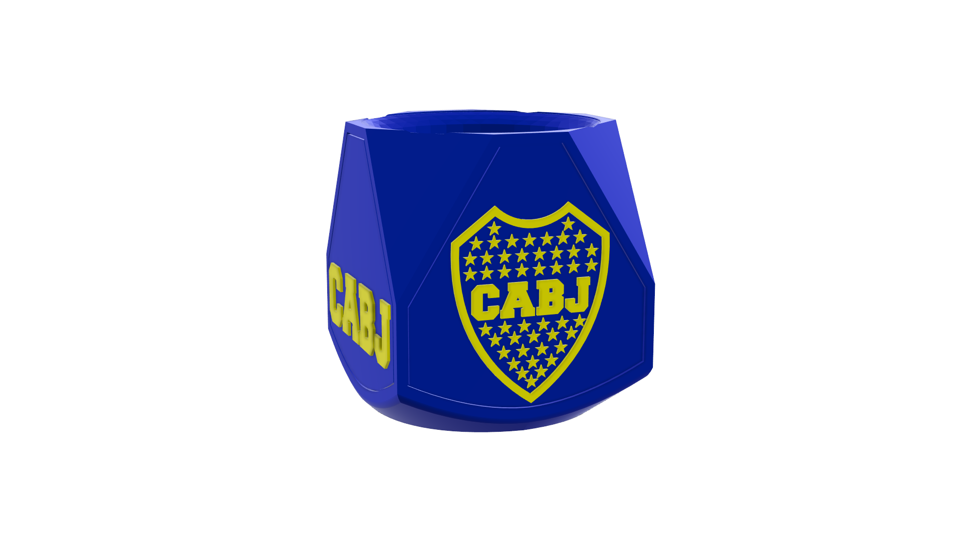 🧉 Mate Boca Juniors Argentina・Archivo STL para ・Cults