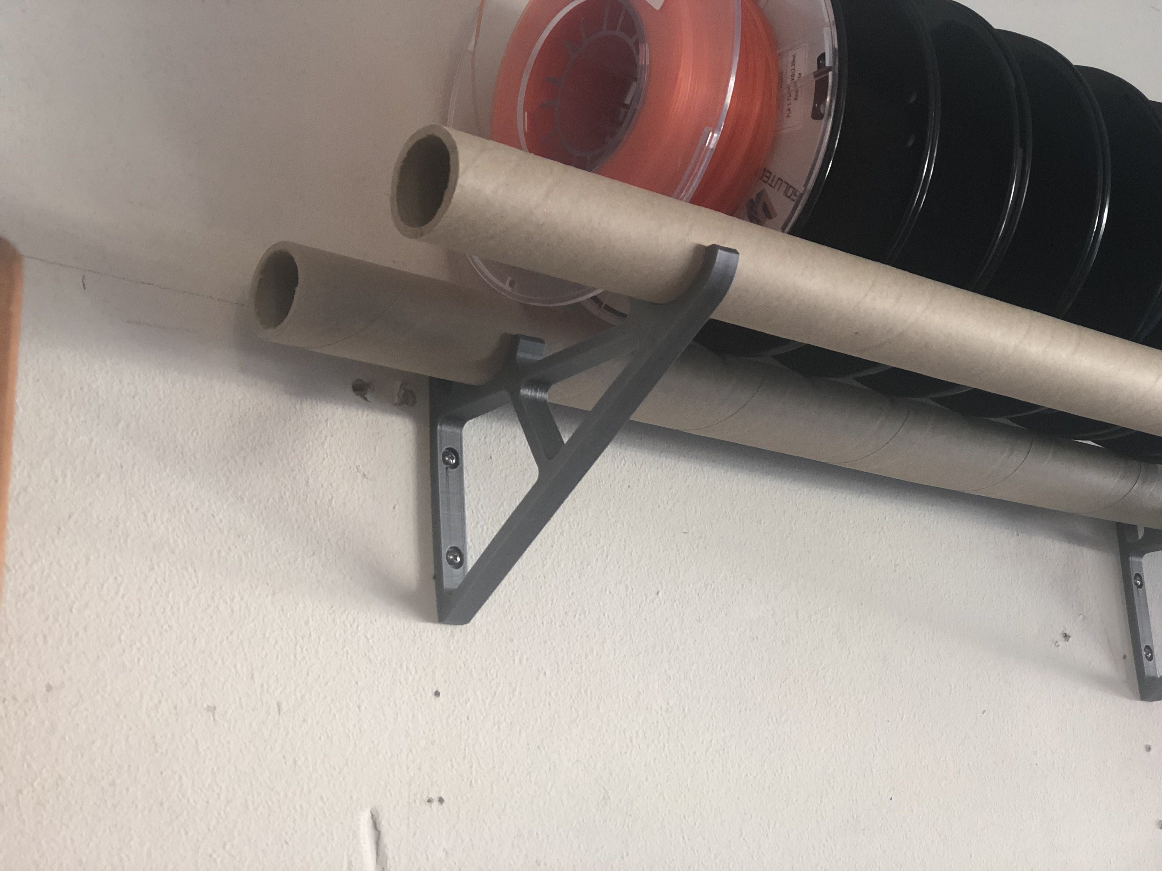 STL file 1.75" Tube Wall Mounts for Filament Rack 🪢 ・3D printer model ...