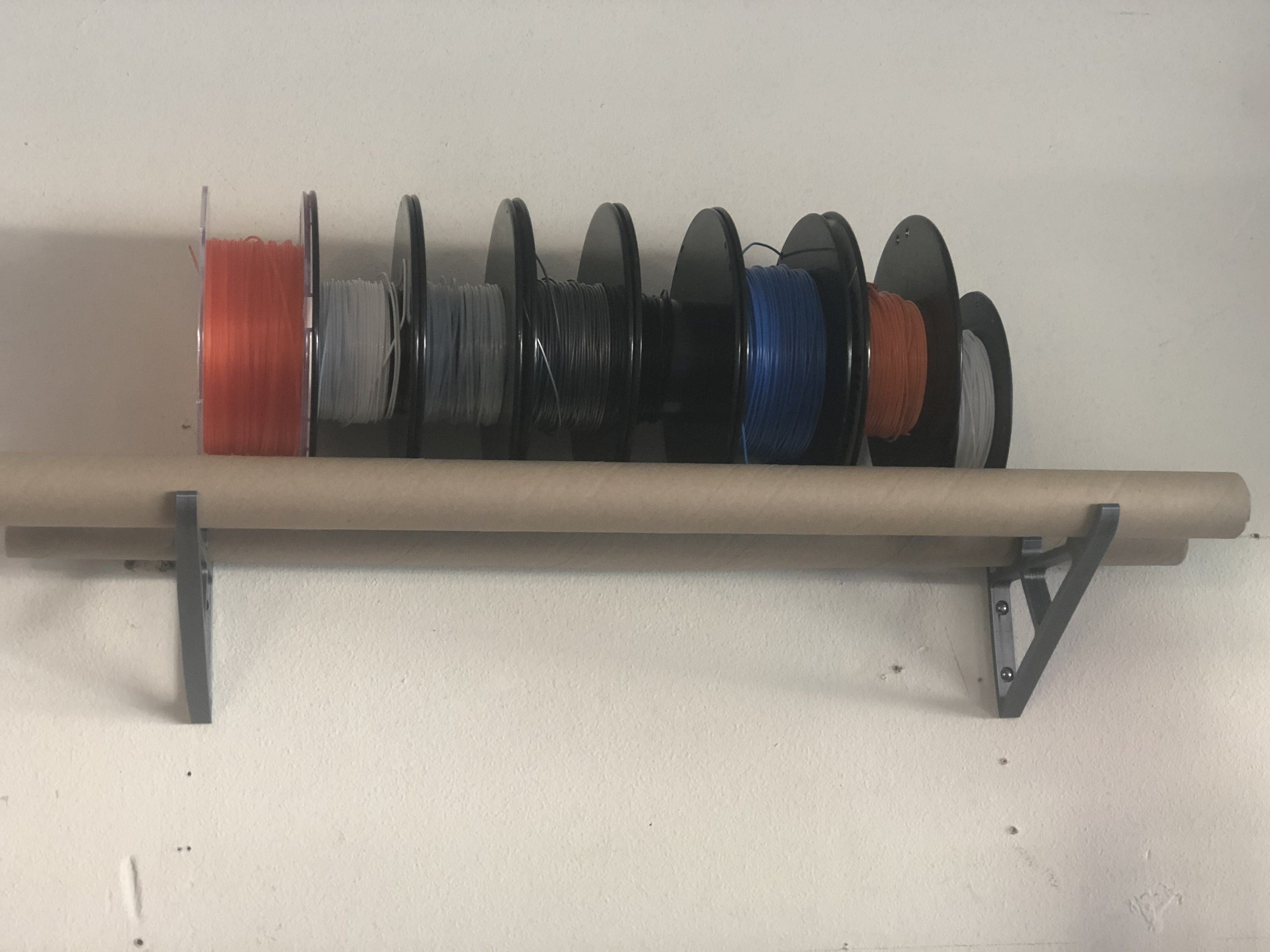 STL file 1.75" Tube Wall Mounts for Filament Rack 🪢 ・3D printer model ...