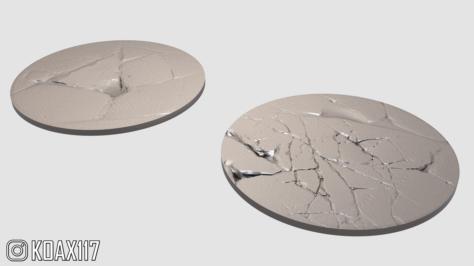 免费 STL 文件 Ground Bases for Figures 🎲 ・可下载 3D 打印模型・Cults