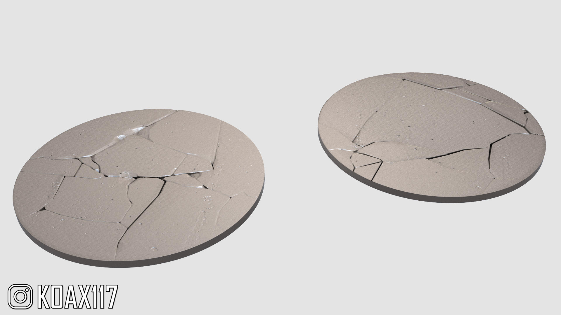 免费 STL 文件 Ground Bases for Figures 🎲 ・可下载 3D 打印模型・Cults