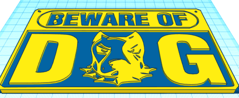 Archivo STL gratuito BEWARE OF DOG 🐕 ・Idea de impresión 3D para ...