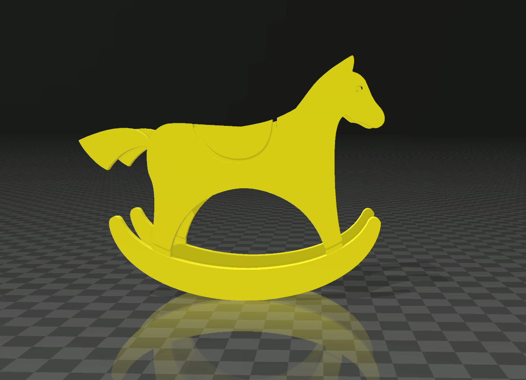 Free STL file ROCKING HORSE 🐎 ・3D print design to download・Cults