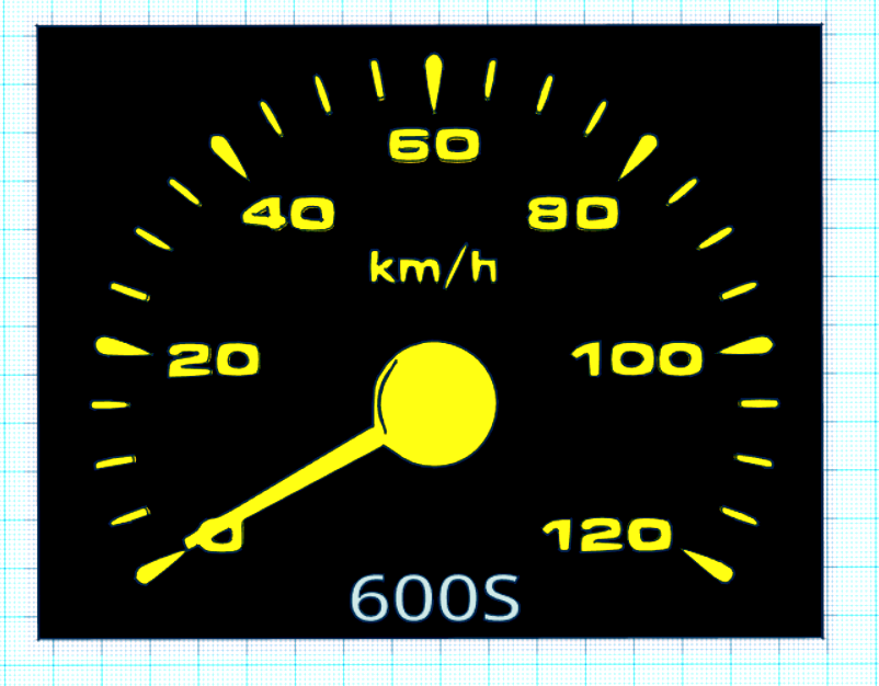 Free STL file 3D FRAME SPEEDOMETER 🖼️ ・Model to download and 3D print・Cults
