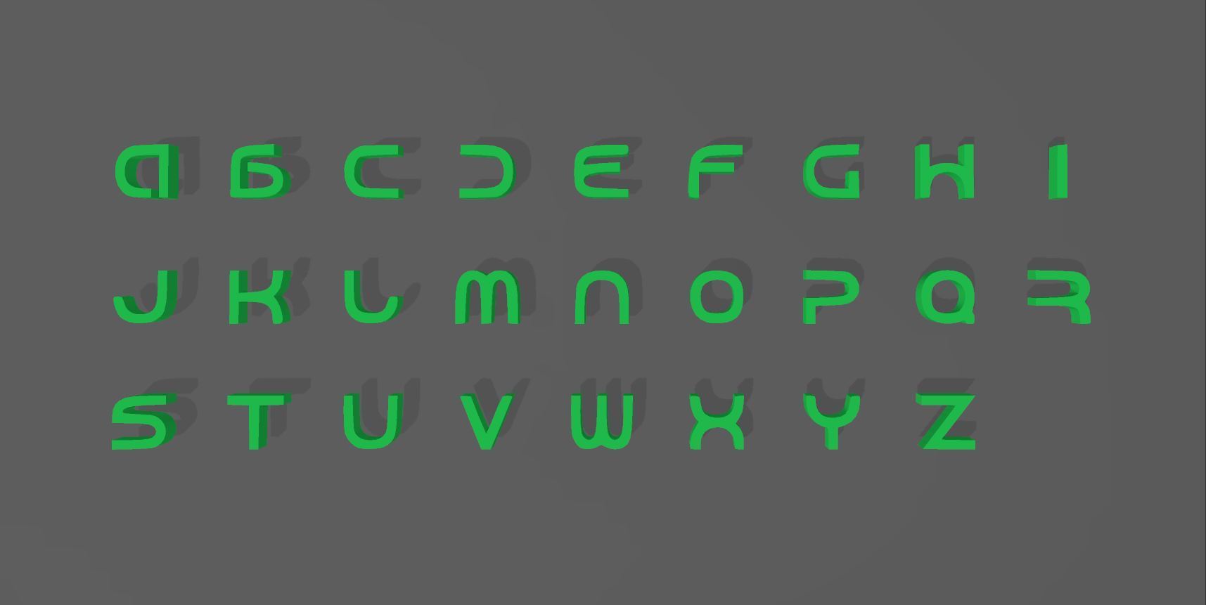 🤖 ANDRIOD LETTERS・Archivo STL Gratis para ・Cults