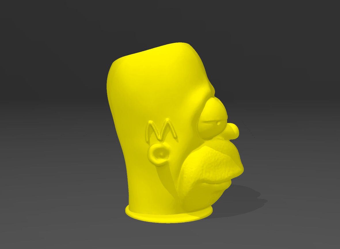 Archivo STL gratis HOMERO MATE CON BASE 🧉・Diseño de impresora 3D para ...