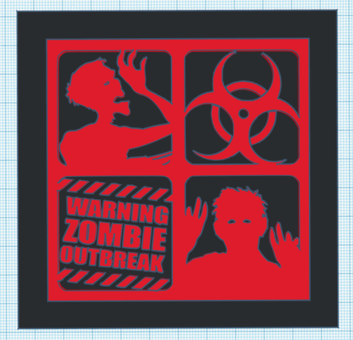 Free STL file ZOMBIE PICTURE 3D 🧟 ・3D printer design to download・Cults