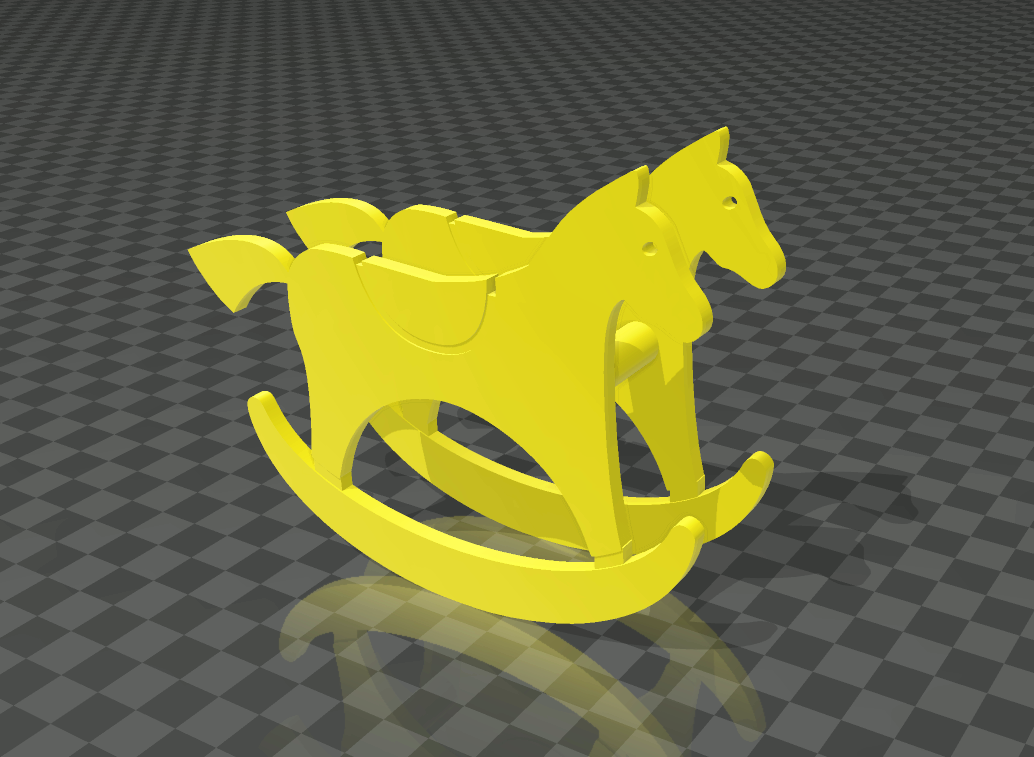 Free STL file ROCKING HORSE 🐎 ・3D print design to download・Cults