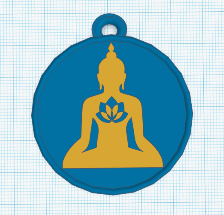 Free STL file BUDDHA KEY RING -MEDITATION X2 🔑 ・3D print design to ...