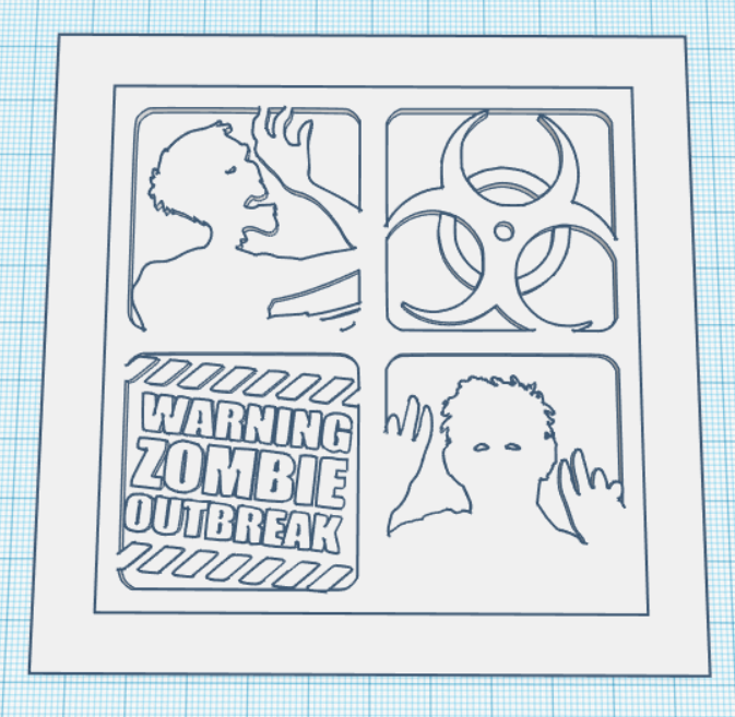 Free STL file ZOMBIE PICTURE 3D 🧟 ・3D printer design to download・Cults