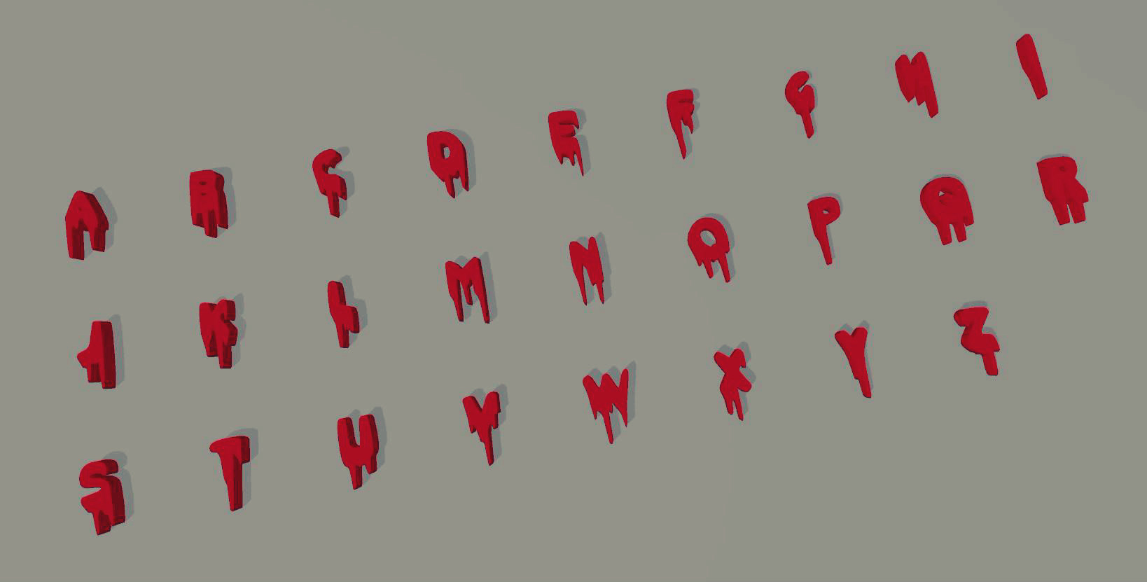 👽 TERROR LETTERS・Free STL File for ・Cults