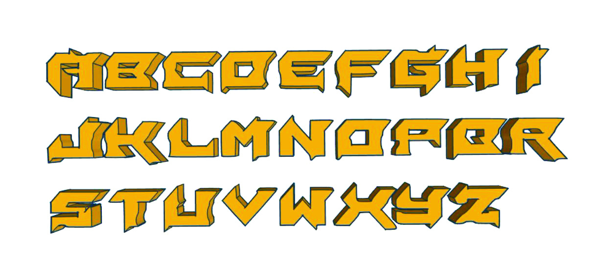 Archivo STL gratis LETRAS CLIP 👽 ・Modelo para descargar y imprimir en ...