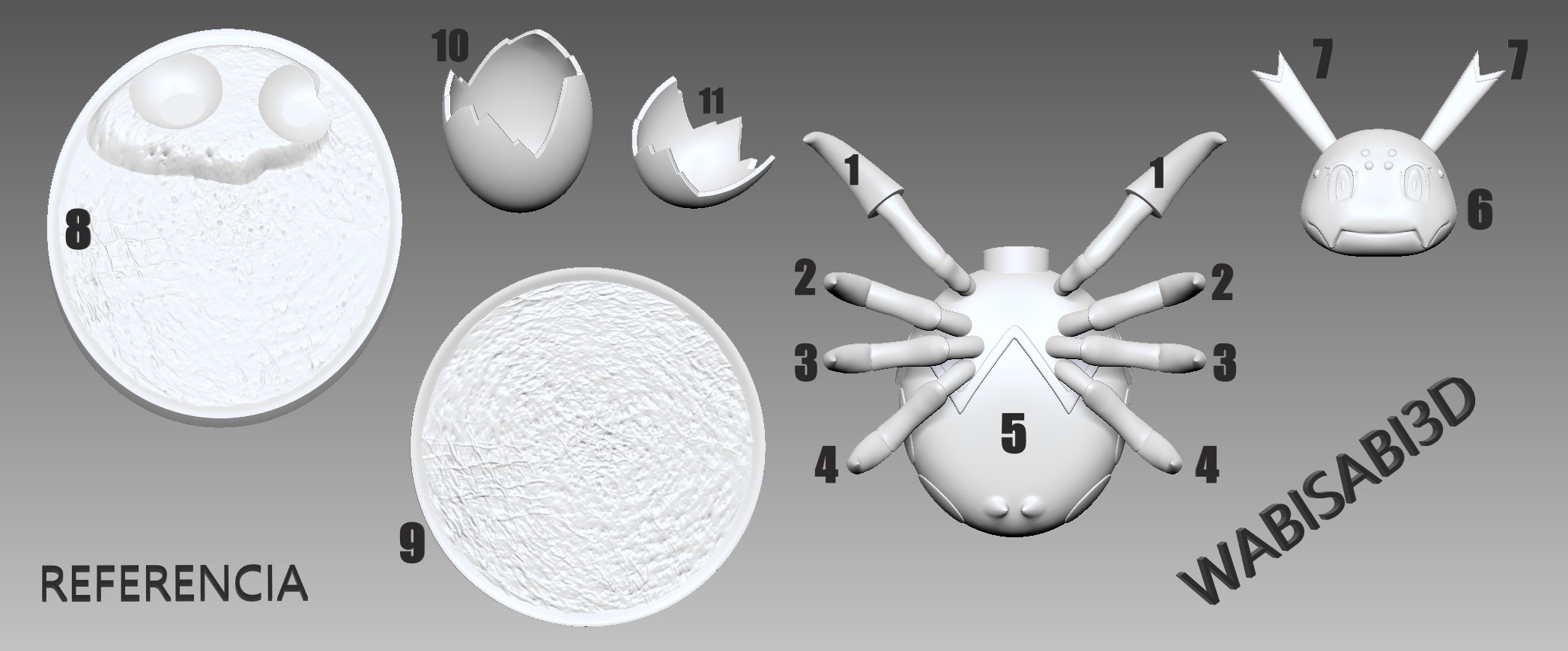 🕷️ Kumo Desu Ga, Nani Ka? I'm a spider so what? spider・ STL File for ・Cults