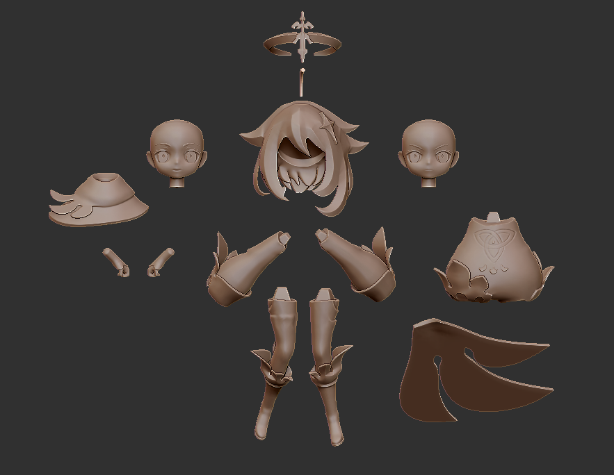 STL file Paimon Genshin Impact 🧸・3D printing design to download・Cults