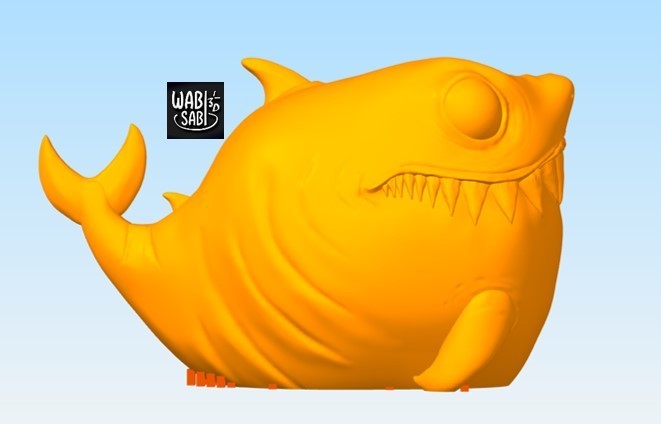 🦈 Fat chibi shark 3D print model・ STL File for ・Cults