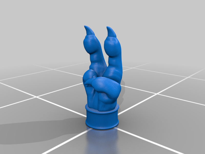 Free STL file Kombat and Kommand, Cannibal Chicken hand poses 🐔 ・3D ...
