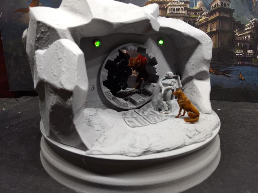 🚪 Fallout vault door hinge and hollow base, remix・Free STL File for ・Cults