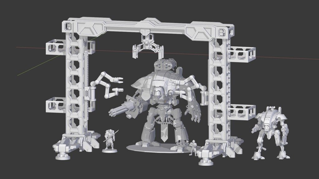 🤖 Mech Gantry・Free STL File for ・Cults