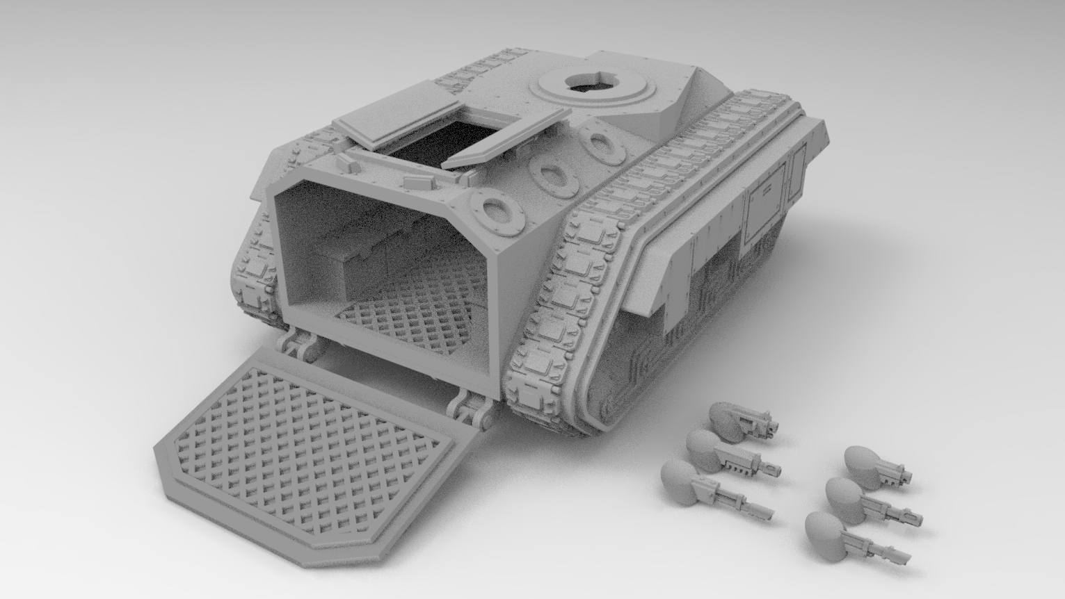 🪖 Interstellar Army Infantry Fighting Vehicle Middles・Free STL File for ...