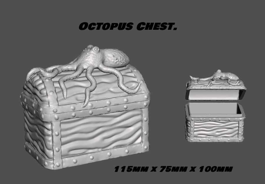STL file Octopus Chest - Dice or Jewelry Box. 🐙 ・3D printer design to ...