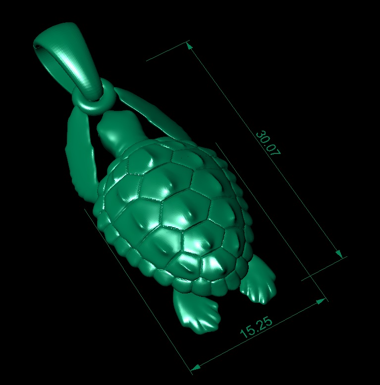 STL file turtle pendant 🐢 (OBJ)・3D printable model to download・Cults