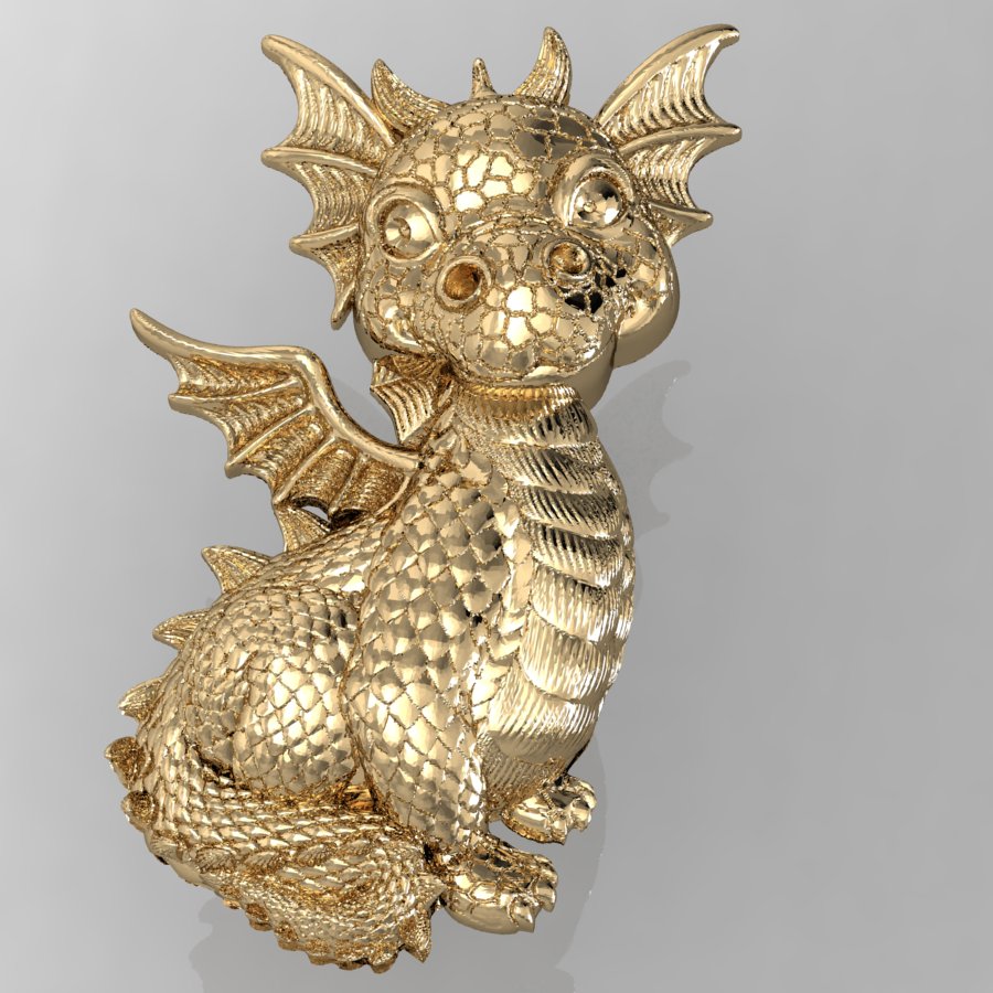 STL file little dragon 🐉 (OBJ)・Design to download and 3D print・Cults