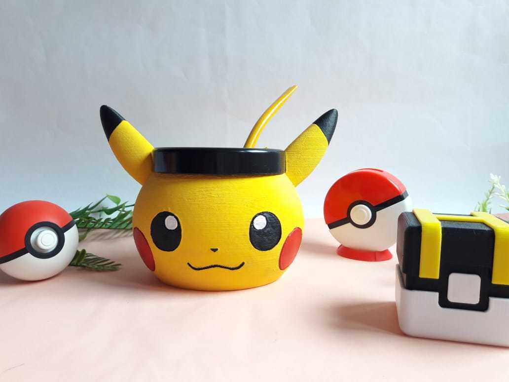 Archivo STL Mate Pikachu 🧉 ・Modelo para descargar e imprimir en 3D・Cults