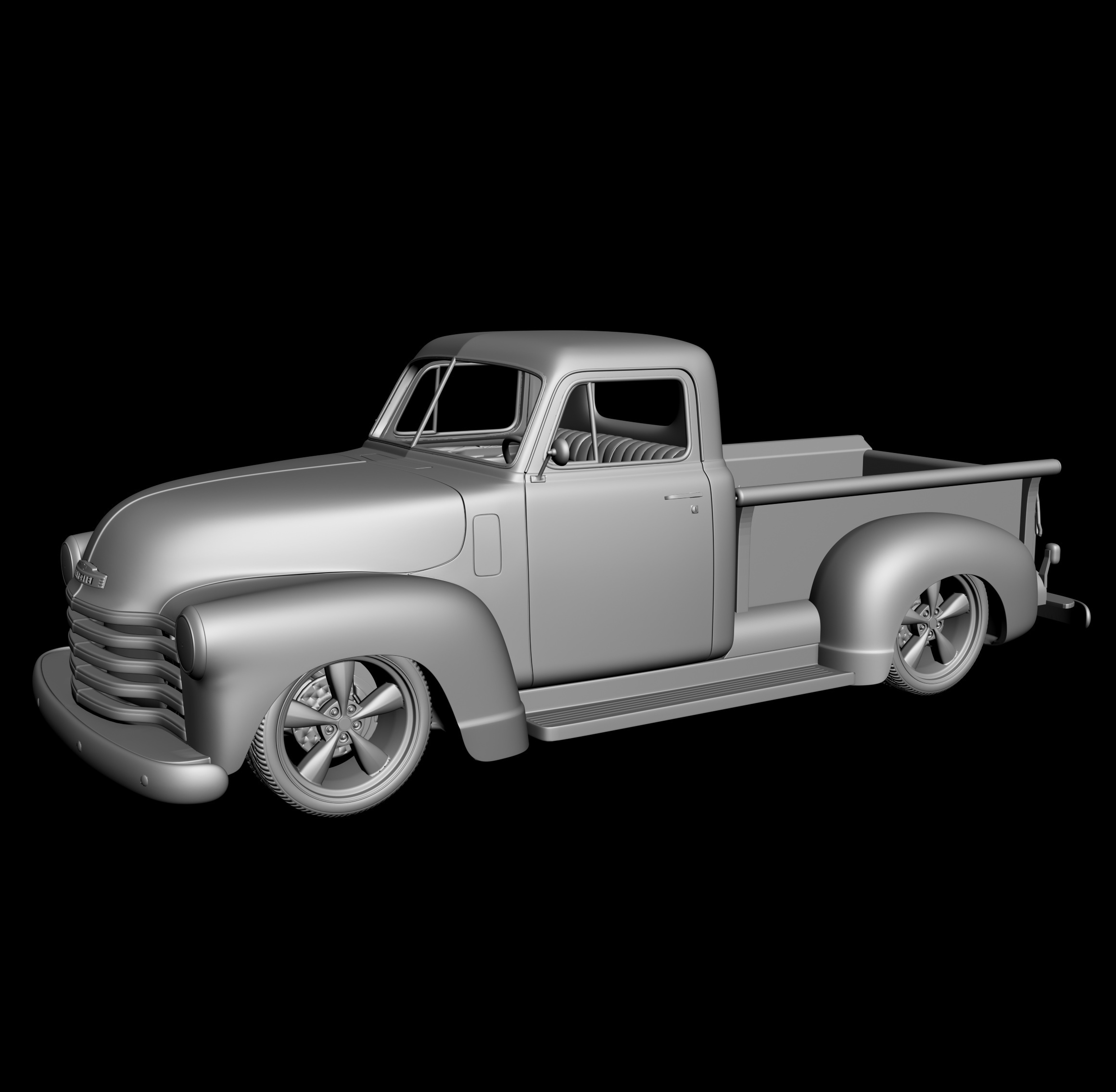 🚙 Chevrolet 3100 Pickup 1950 Classic for 3D Printing・Free 3D File for ...